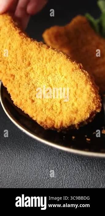 Fish sticks fishs shaped breaded fish nuggets fast food fresh delicious ...