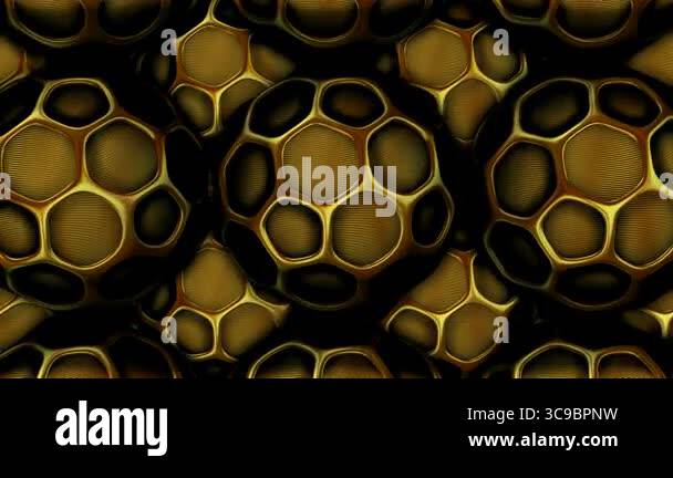 Reflection, Unique Cinematic Template, Looped Background, Gold Spheres ...
