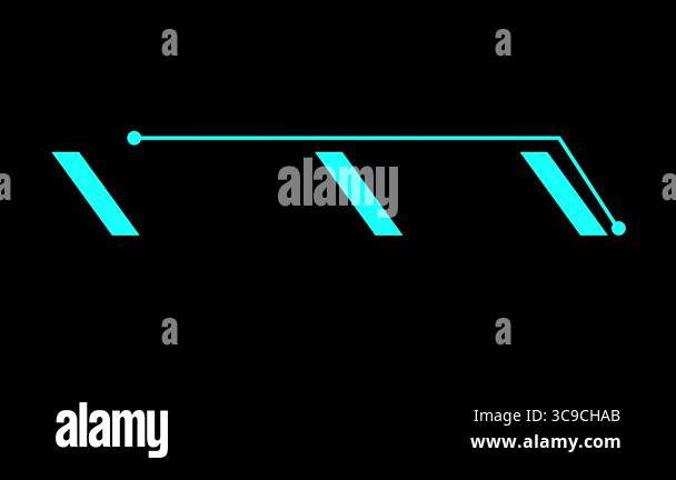 Stylized cyan interface strip accented by angled lines, delivering a ...