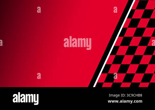 A bold red gradient box transitions to checkered edge, emphasizing fast ...