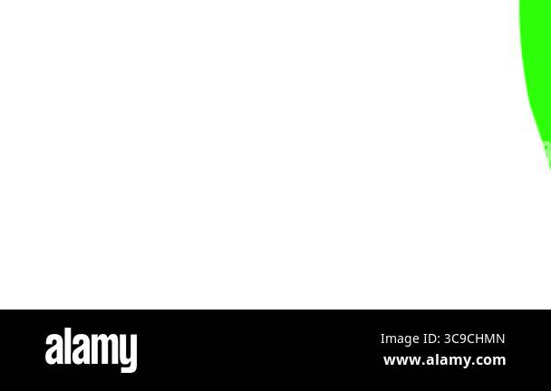 White fluid wave, swipe on green screen background. Stock transition ...