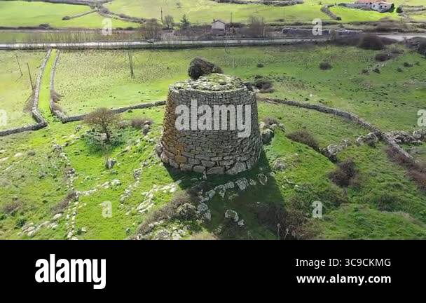 Macomer - Sardinien - Italien - 02-27-2025: Ancient Nuraghe structure ...