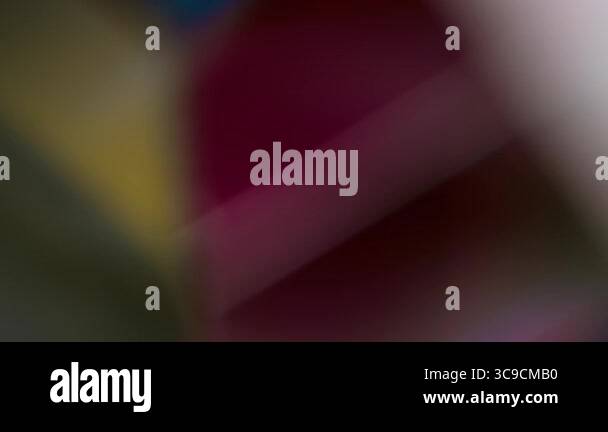 Glare effect. Blur light background. Defocused blue yellow pink ...