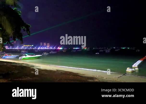 Pattaya Chon Buri Thailand 2018 Colorful city and Pattaya sign name ...