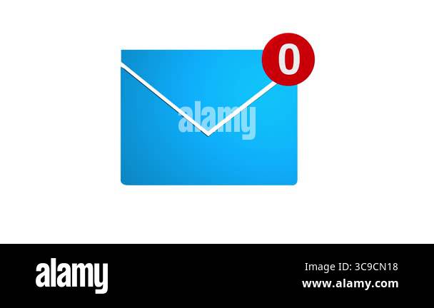 inbox notification Inbox sign with message counter. New message ...