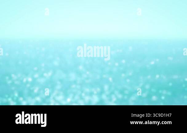 Looped Bokeh Animation of Blue Summer Ocean Background Stock Video ...