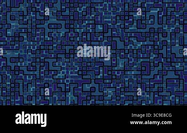 Complex blue square network with interconnected lines ideal for ...