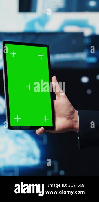 Vertical Video Professional man ensures artificial intelligence ...