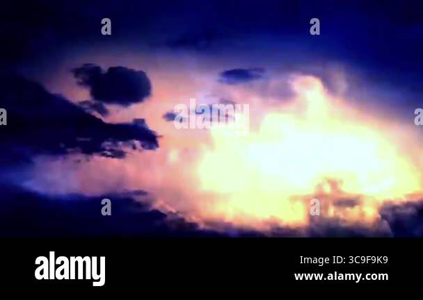 Dramatic lightning bolt captured Stock Videos & Footage - HD and 4K ...