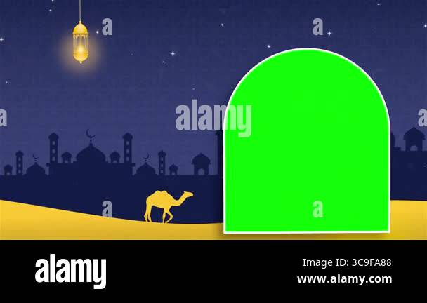 Eid ul Adha Animated Background with Green Screen Islamic Festival ...