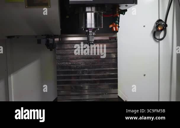 CNC metal machine. Camera for metal milling Stock Video Footage - Alamy
