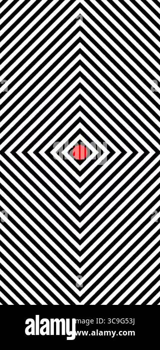 Expanding Rhombus Pattern Optical Illusion Animation Stock Video Footage - Alamy