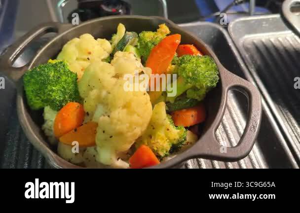 boiled vegetables cabbage kohlrabi broccoli Vegetable casserole dish ...