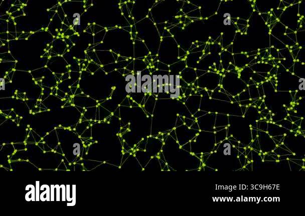 Smooth movement of a geometric shape animated in space in the form of a ...
