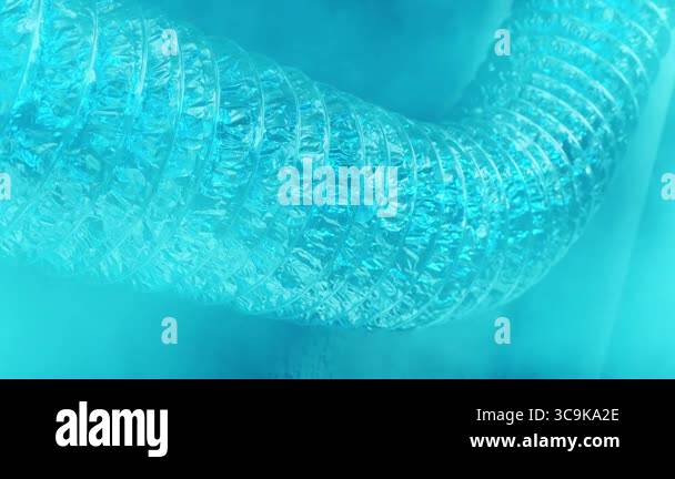 Large Pipe In Cold Vapor Moving Shot Stock Video Footage - Alamy