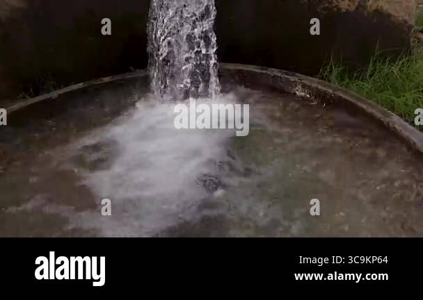 The Impact of Tube Wells on Indian Farming. High quality 4k footage ...