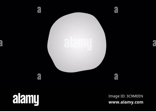 White blob transforming and morphing on black background Stock Video ...