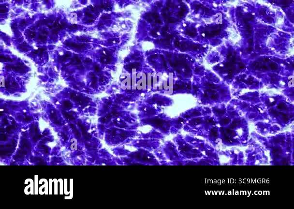 Abstract physics background with purple electricity moving Stock Video ...