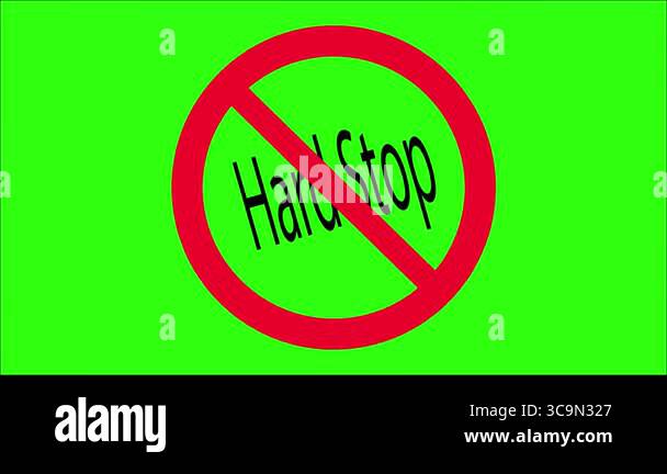 Animated halt stop warning sign Stock Videos & Footage - HD and 4K ...