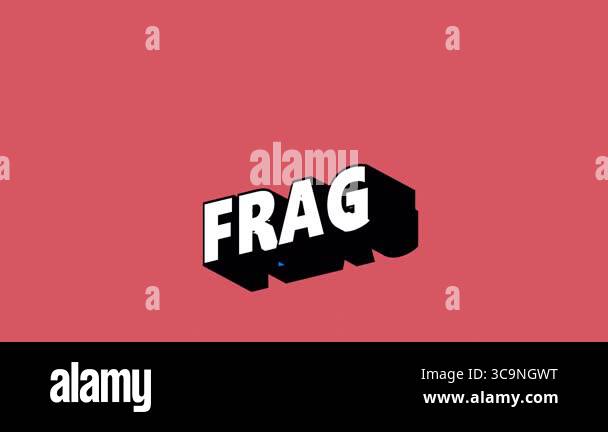 FRAG Text in Graffiti Style with Color-Changing Background Stock Video ...