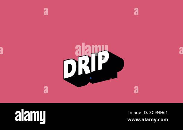 DRIP Text in Graffiti Style with Color-Changing Background Stock Video ...