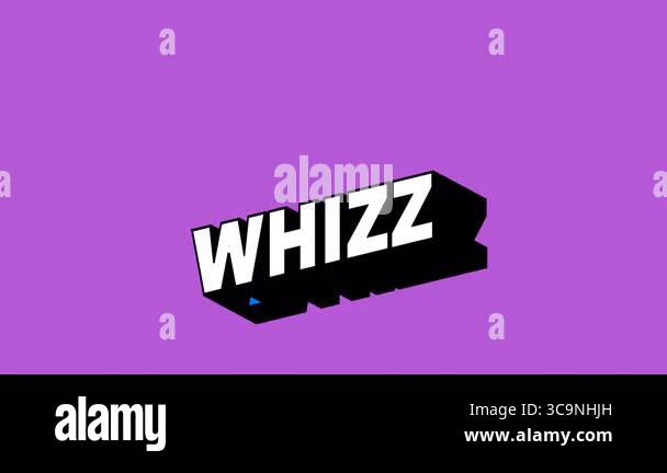 WHIZZ Text in Graffiti Style with Color-Changing Background Stock Video ...