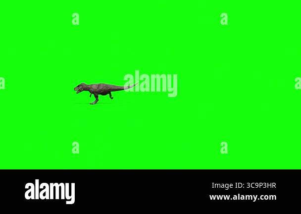 Dinosaur Walking and Roaring on Green Screen background Prehistoric ...