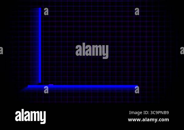 Business growth chart animation with rising arrow showing strategy ...