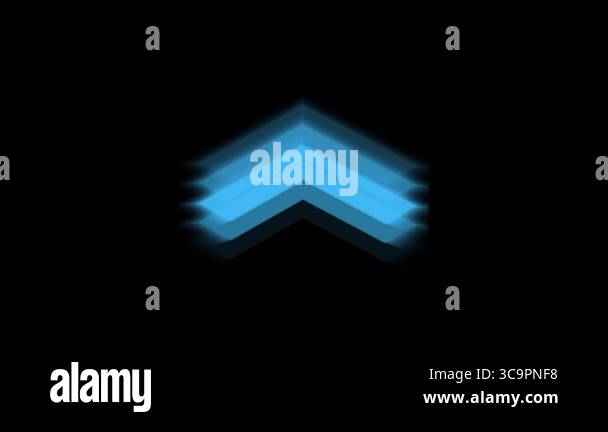 Swipe up arrow animation in looped motion for mobile interface, social ...