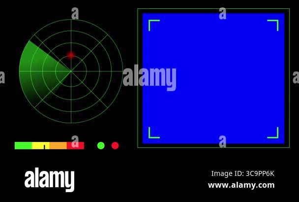 Animation visual radar ghost hunter Stock Video Footage - Alamy