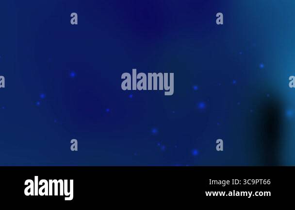 Deep blue gradient background with glowing light spots Smooth fade ...