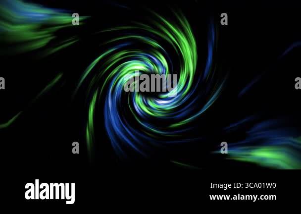 Mesmerizing blue and green spiral vortex animation in 4K. Ideal for ...