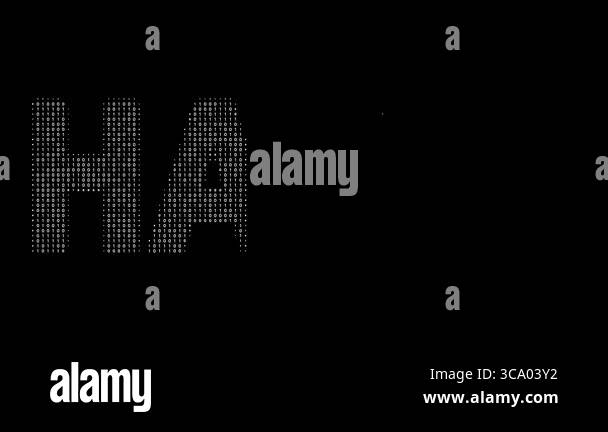 Hacking Word Revealed by Binary Code Stock Video Footage - Alamy