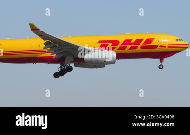 ALMATY, KAZAKHSTAN - JUNE 25, 2024: Cargo airplane DHL Aviation Airbus ...