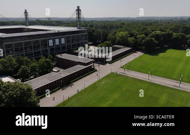 COLOGNE, GERMANY 11 June, 2025: Aerial view of RheinEnergieStadion ...