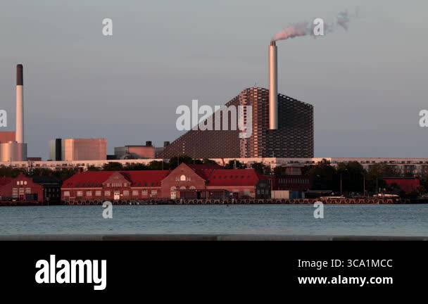 Copenhagen, Denmark A view of the Copenhill power plant Stock Video ...