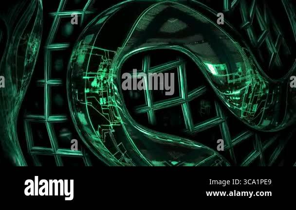 Rotation, Unique Background, Technological Cinematic Template, Figures ...