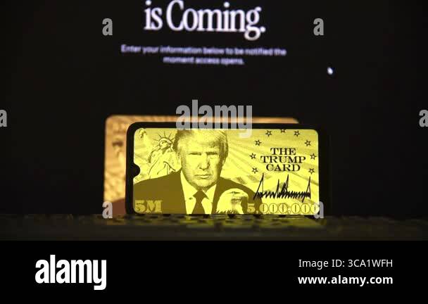 "Trump card" website of the President of the United States, Donald ...
