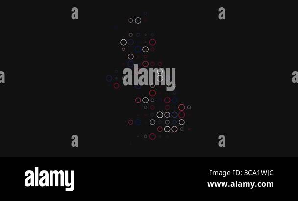 UK Map Animation With Generative Dots Stock Video Footage - Alamy
