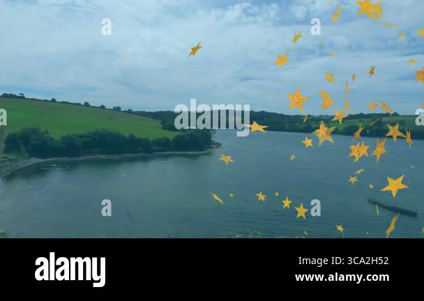 Pastoral river landscape in Stock Videos & Footage - HD and 4K Video ...