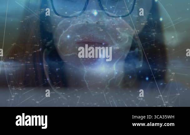 Analyzing data overlays woman Stock Videos & Footage - HD and 4K Video ...