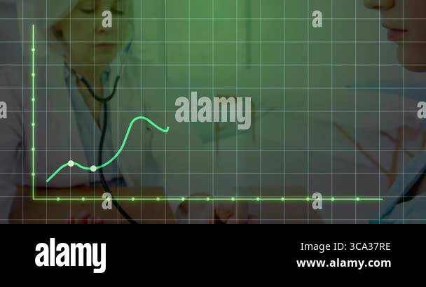 female doctor using stethoscope on patient in medical exam room ...