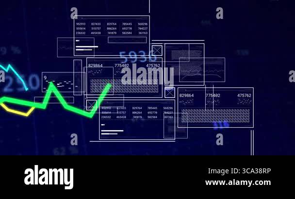Neon green yellow line graphs Stock Videos & Footage - HD and 4K Video ...