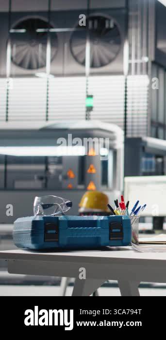 Vertical Video High tech solar cell manufacturing process with empty ...