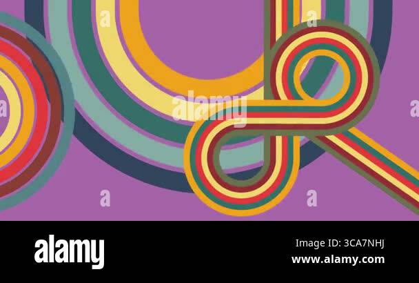 Retro 70s Background animation with Groovy 1970s art video ...