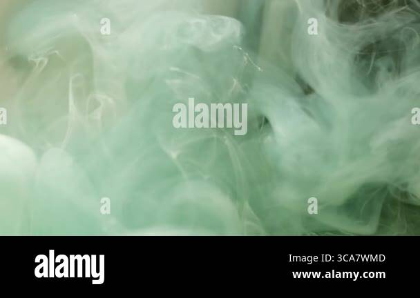 Flowing fume. Smoke cloud. Defocused blue colorful vapor texture ink ...