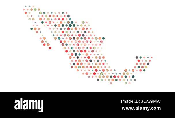 Animated Grid Map of Mexico Stock Video Footage - Alamy