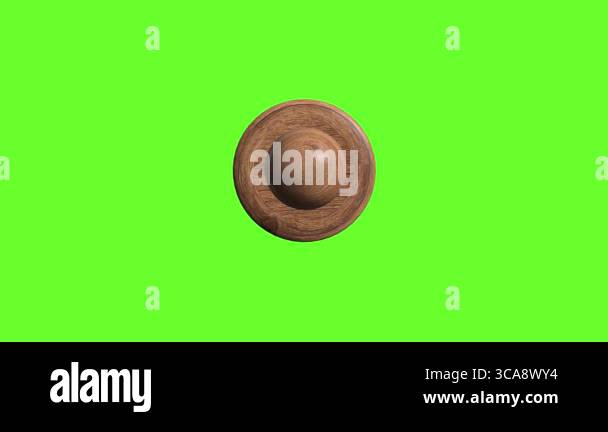 Home Loan Rejected 3D Wooden Stamp Animation on Green Screen Background ...