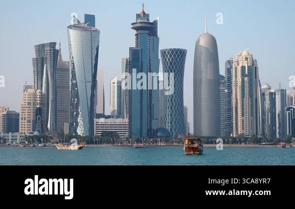 Beautiful skyline displays unique buildings Stock Videos & Footage - HD ...
