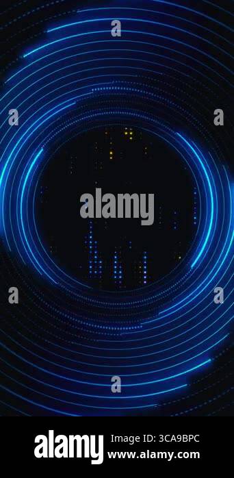 Blue neon circles data lights Stock Videos & Footage - HD and 4K Video ...